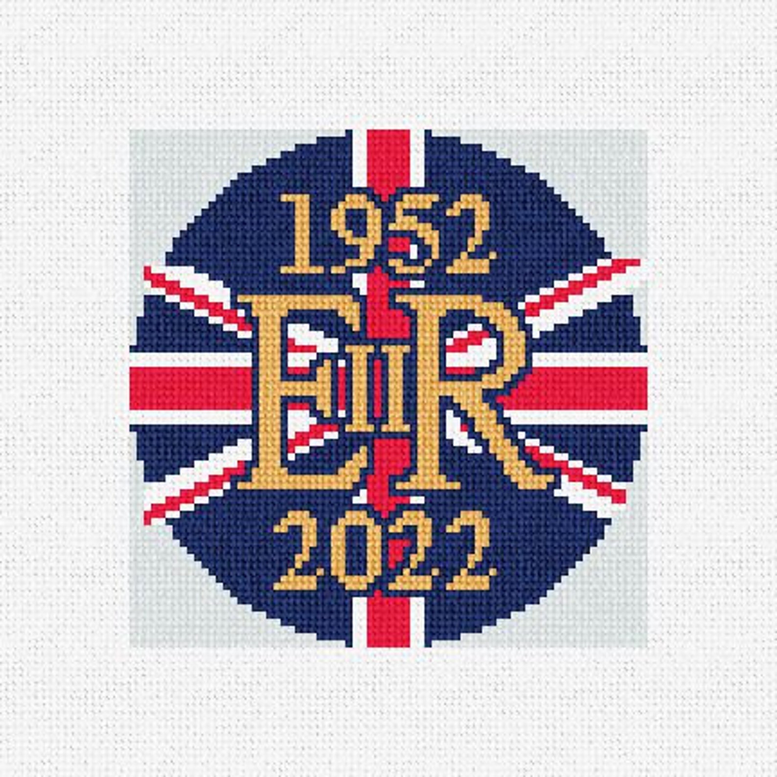 Jubilee Union Jack Needlepoint Christmas Ornament DIY Kit - Etsy