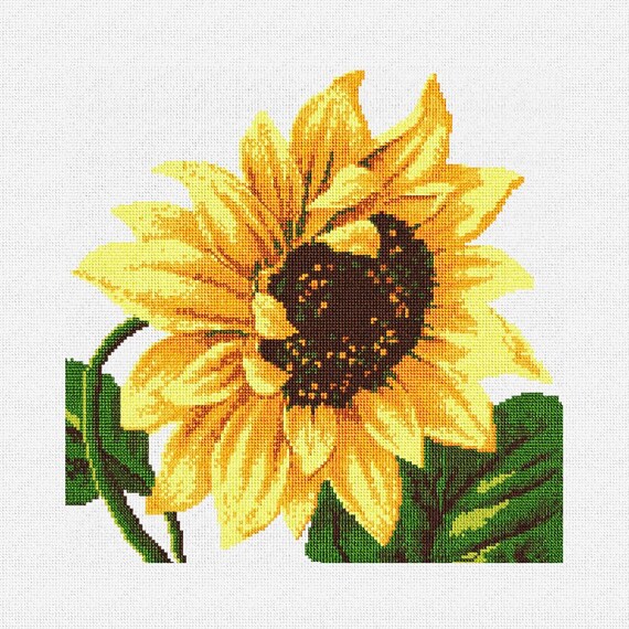 Sunflower DIY Needlepoint Kit - Etsy