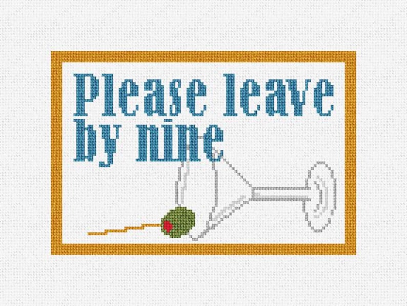 Please Leave Needlepoint DIY Kit - Etsy
