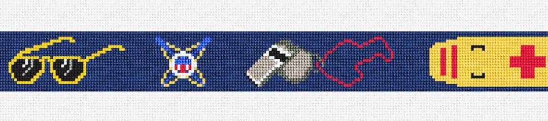 Lifeguard Needlepoint Belt DIY Kit - Etsy