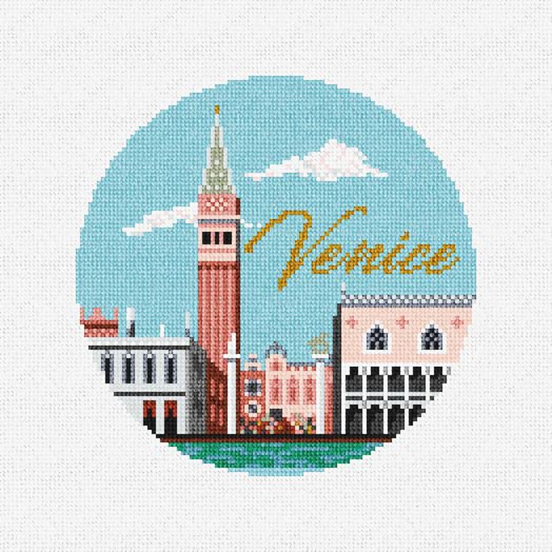 Venice Needlepoint Christmas Ornament DIY Kit - Etsy