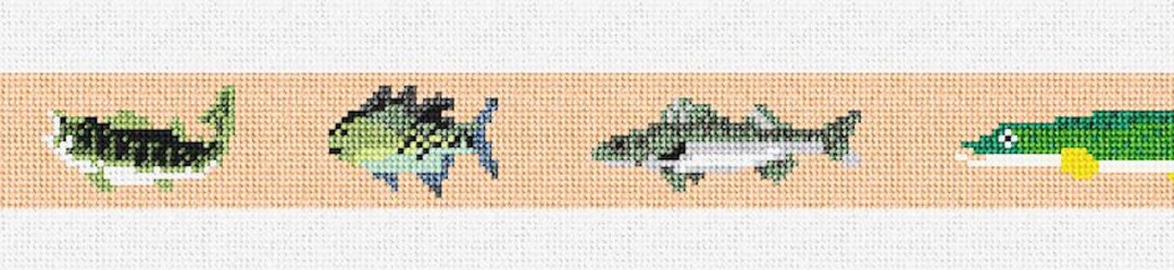 Freshwater Fish Needlepoint Belt DIY Kit - Etsy
