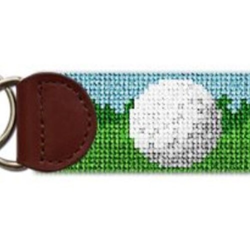 Golf Clubs Needlepoint Key Fob by Asher Riley - Etsy