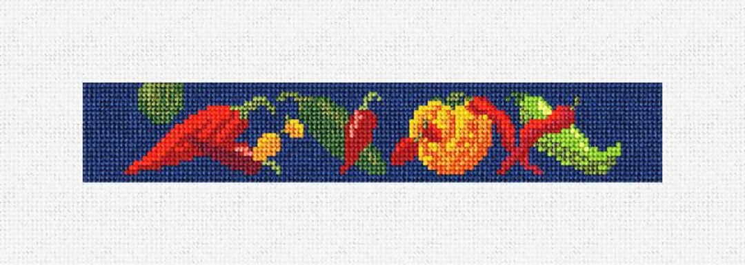Chili Peppers Needlepoint Key Fob DIY Kit - Etsy
