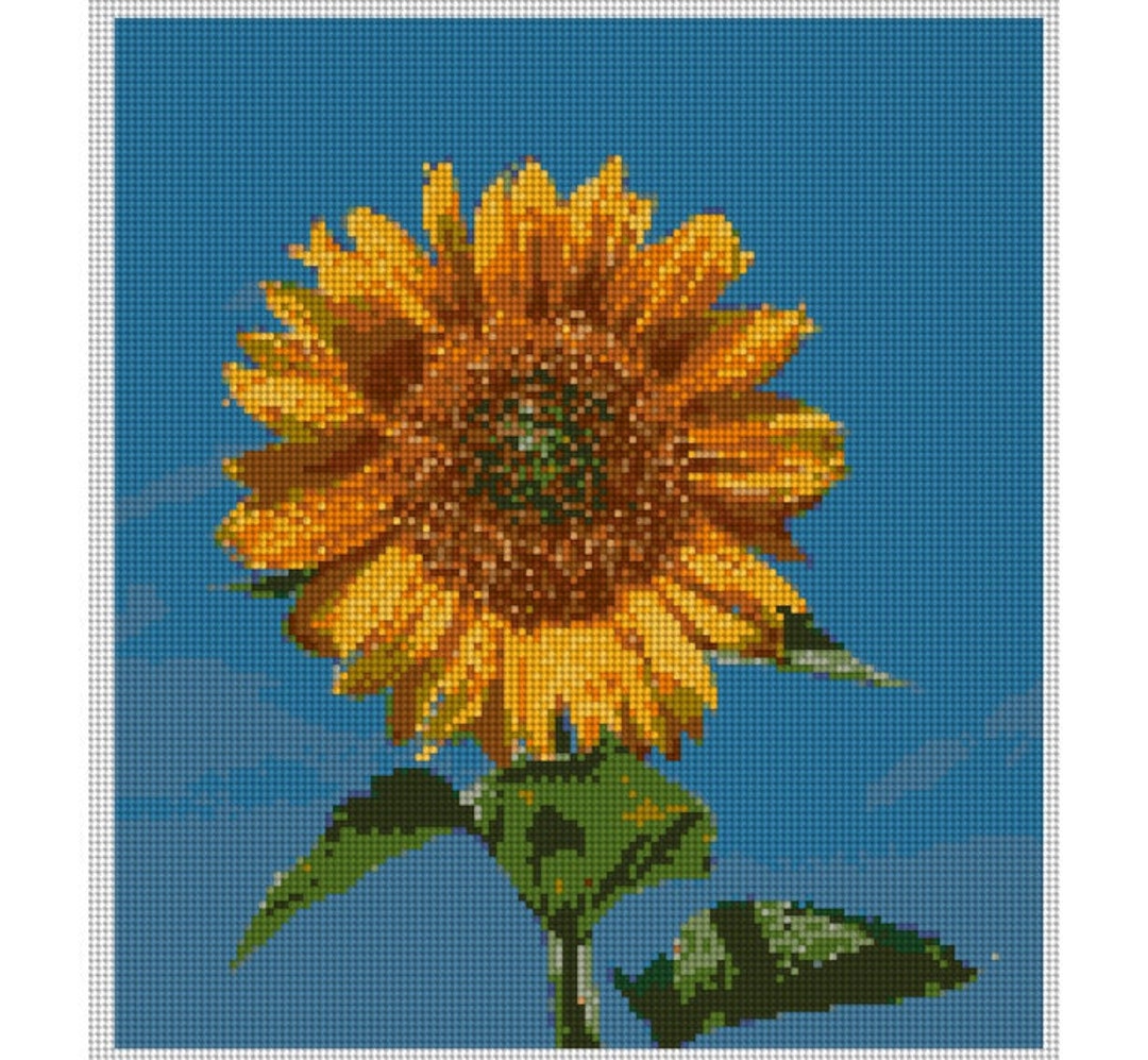 Sunflower Needlepoint DIY Kit - Etsy