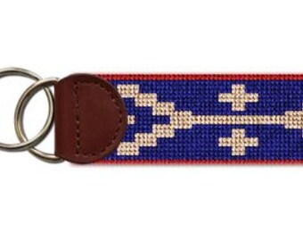 Needlepoint Key Fob - Etsy