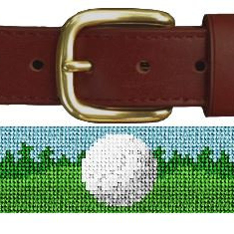 Needlepoint Belt Golf - Etsy