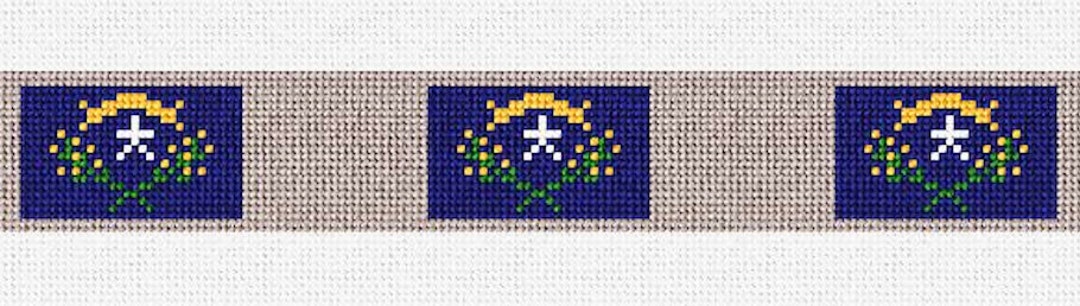 Nevada Flag Needlepoint Belt DIY Kit - Etsy