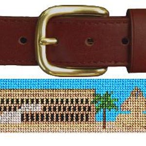 Egyptian Pyramids Finished Needlepoint Belt - Etsy