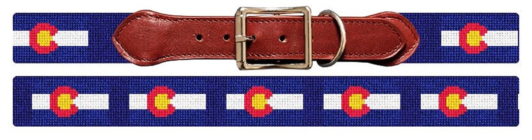 Colorado Flag Finished Needlepoint Belt - Etsy