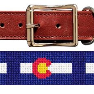 Colorado Flag Finished Needlepoint Belt - Etsy