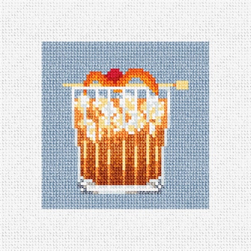 Champagne Cocktail Needlepoint Christmas Ornament or Coaster - Etsy