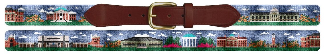 UNC North Carolina Campus Needlepoint Belt Finished - Etsy