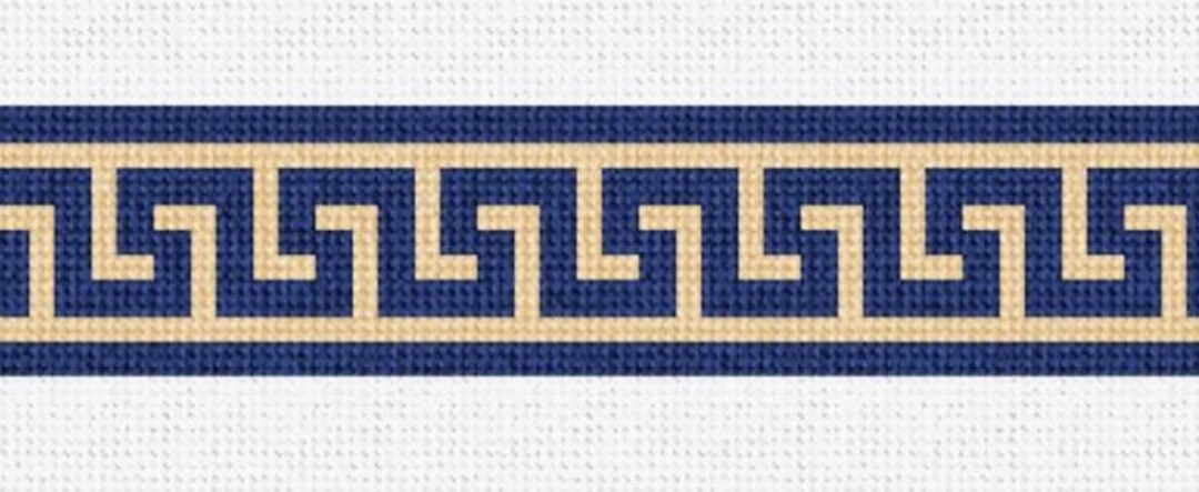 Greek Key Dog Collar Needlepoint DIY Kit - Etsy