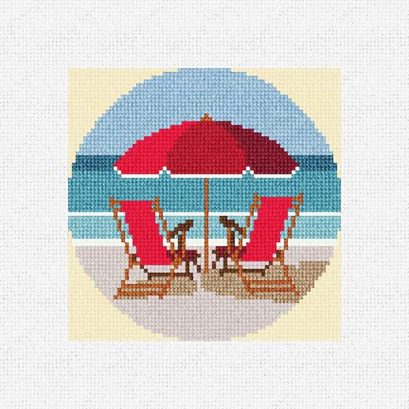 Beach Needlepoint - Etsy