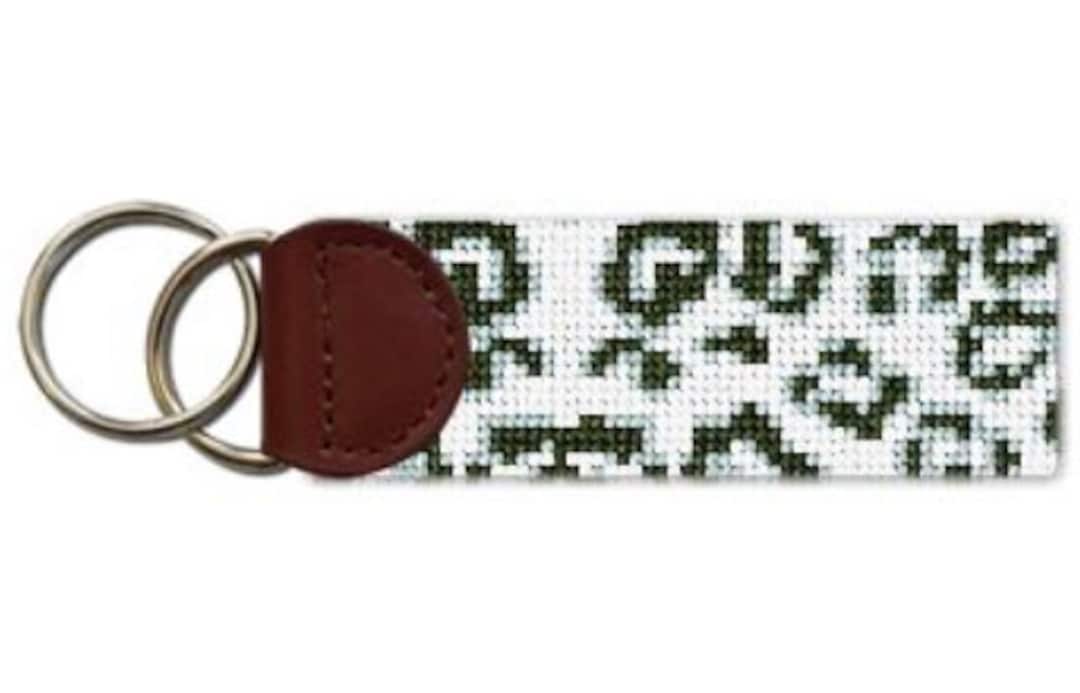 Snow Leopard Finished Needlepoint Key Fob - Etsy