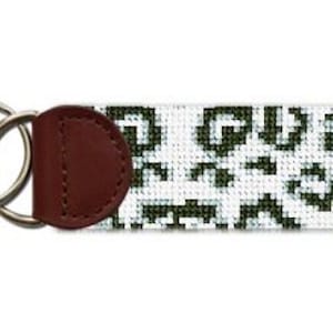 Snow Leopard Finished Needlepoint Key Fob - Etsy