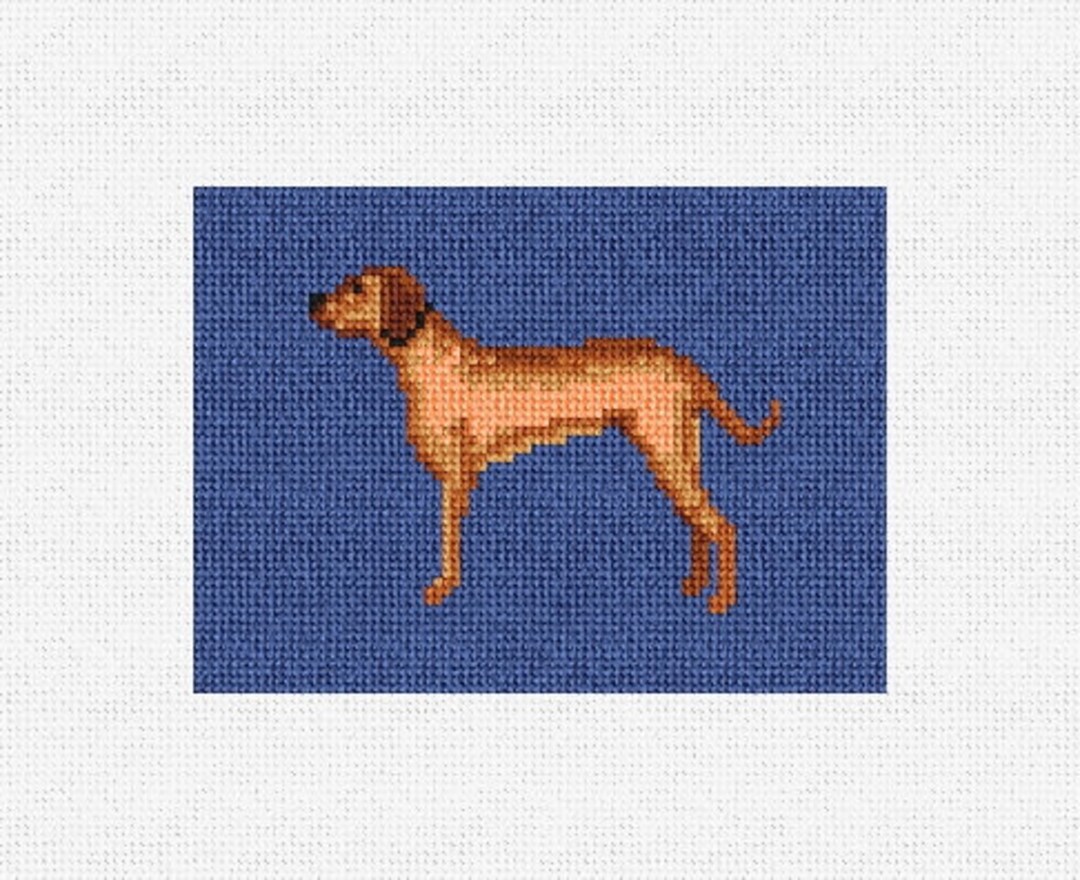 Rhodesian Ridgeback Needlepoint Card Wallet DIY Kit - Etsy