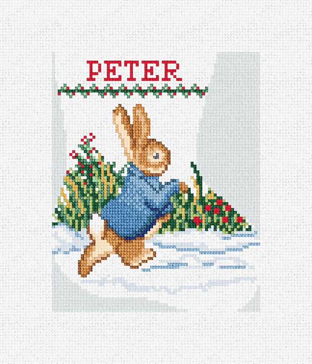 Peter Rabbit Mini Stocking Needlepoint Ornament DIY Kit - Etsy
