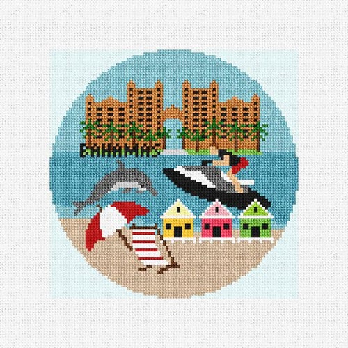 A Day at the Beach Needlepoint Christmas Ornament DIY Kit - Etsy