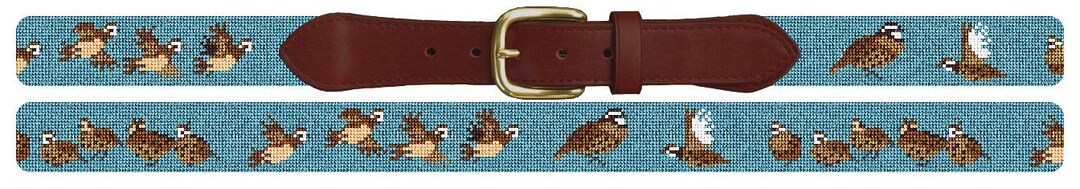 Bobwhite Quail Finished Needlepoint Belt - Etsy