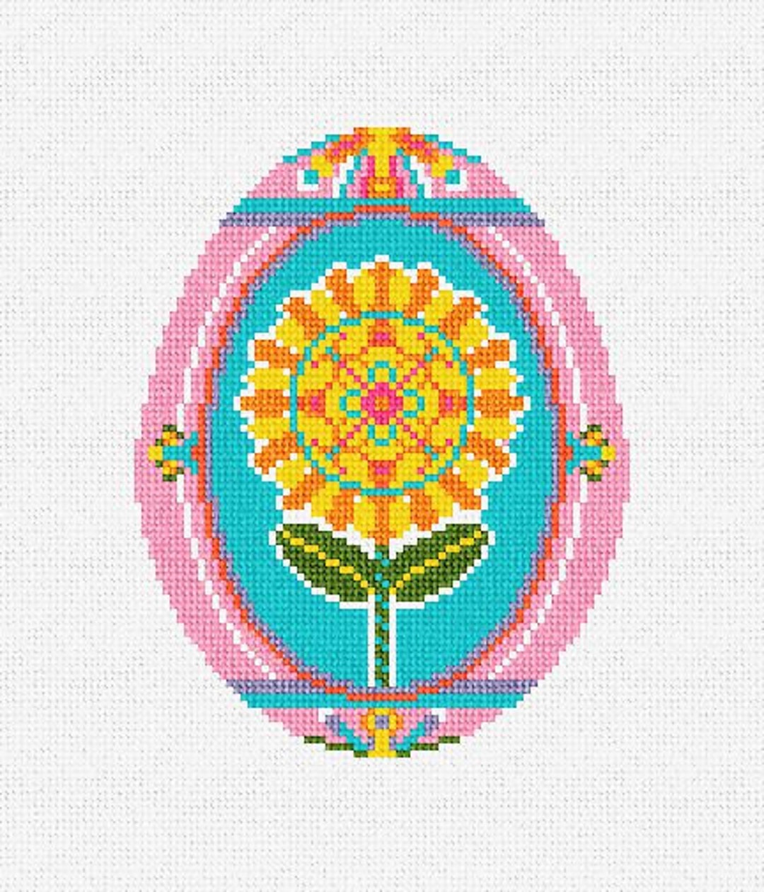 Ukrainian Easter Egg Needlepoint Ornament DIY Kit - Etsy