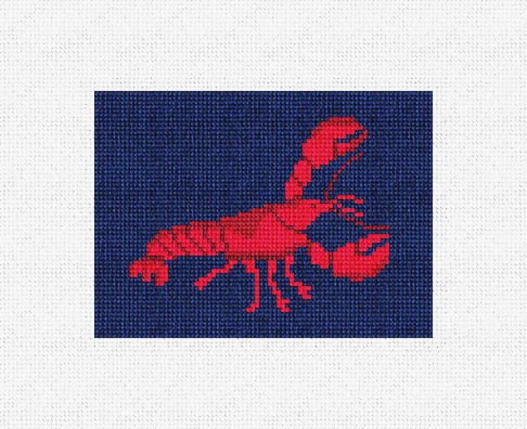 Lobster Needlepoint Card Wallet DIY Kit - Etsy