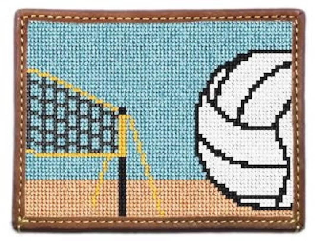 Volleyball Finished Needlepoint Card Wallet - Etsy
