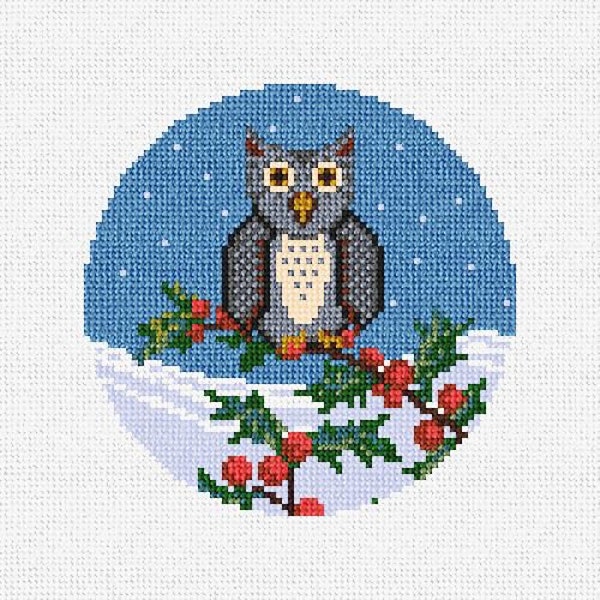 Owl Needlepoint - Etsy