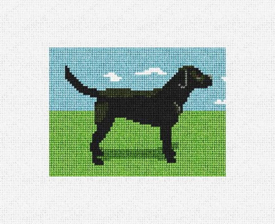 Black Lab Needlepoint Card Wallet DIY Kit - Etsy