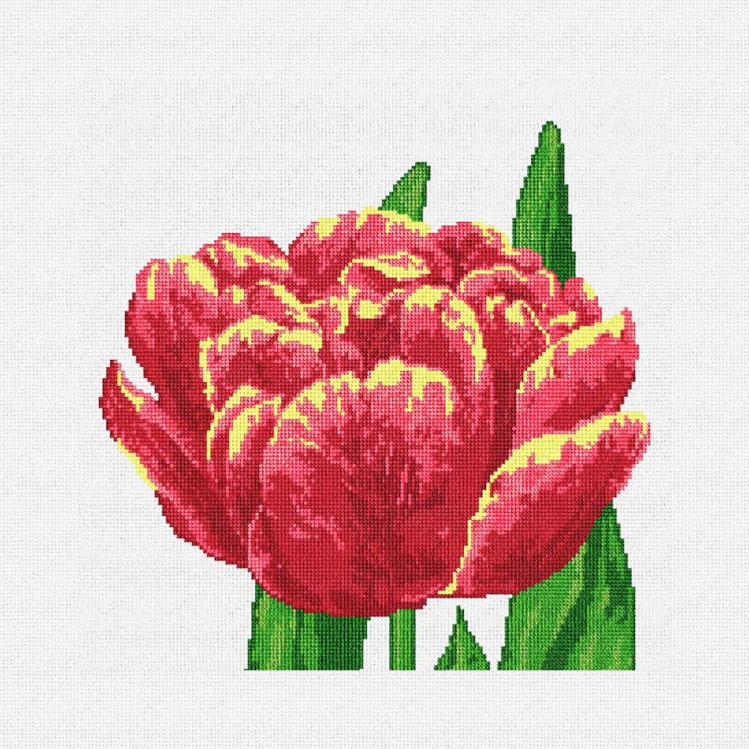 Lacy Tulip DIY Needlepoint Kit - Etsy