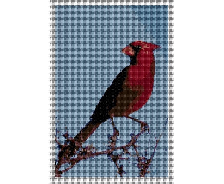 Cardinal Needlepoint DIY Kit | Etsy