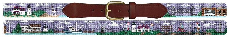 Cape Cod Needlepoint Belt Finished - Etsy