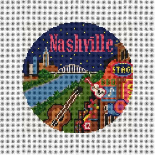 Nashville Needlepoint Christmas Ornament DIY Kit - Etsy
