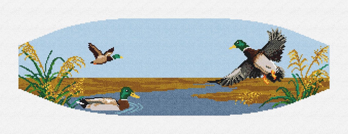Mallard Ducks Wedding Cummerbund Needlepoint DIY Kit - Etsy