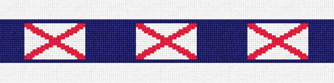 Alabama Flag Needlepoint Belt DIY Kit - Etsy