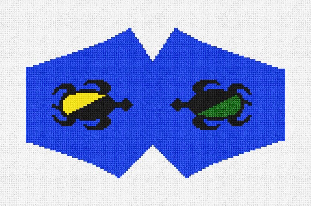 Sea Turtle Needlepoint Face Mask Kit -- Stitch It Yourself - Etsy
