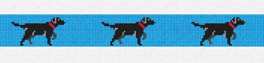 Black Labrador Retriever Needlepoint Belt DIY Kit - Etsy