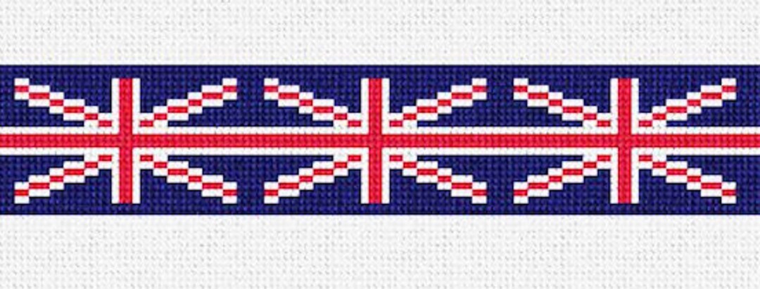 Union Jack Flag Needlepoint Belt DIY Kit - Etsy