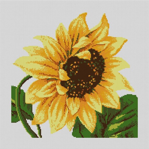 Sunflower DIY Needlepoint Kit | Etsy