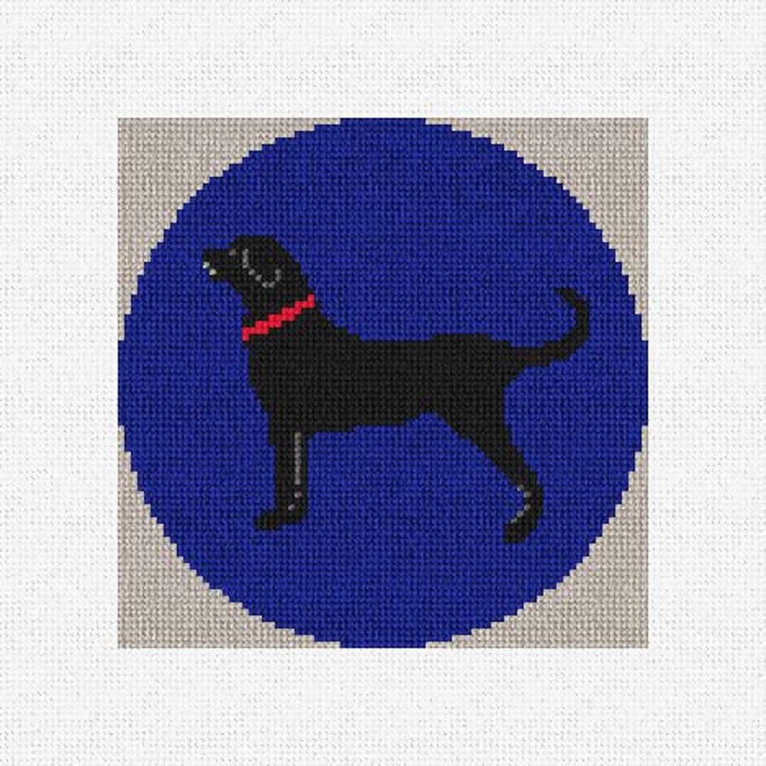 Black Lab Needlepoint Christmas Ornament DIY Kit - Etsy