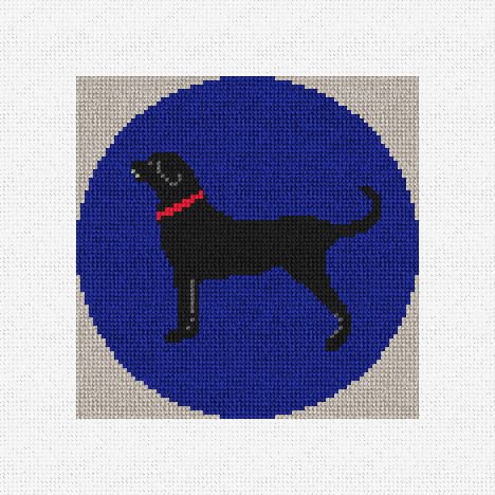 Black Lab Needlepoint Christmas Ornament DIY Kit - Etsy