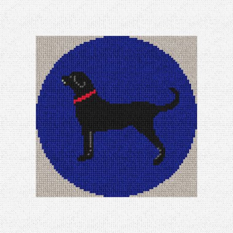 Black Lab Needlepoint Christmas Ornament DIY Kit - Etsy