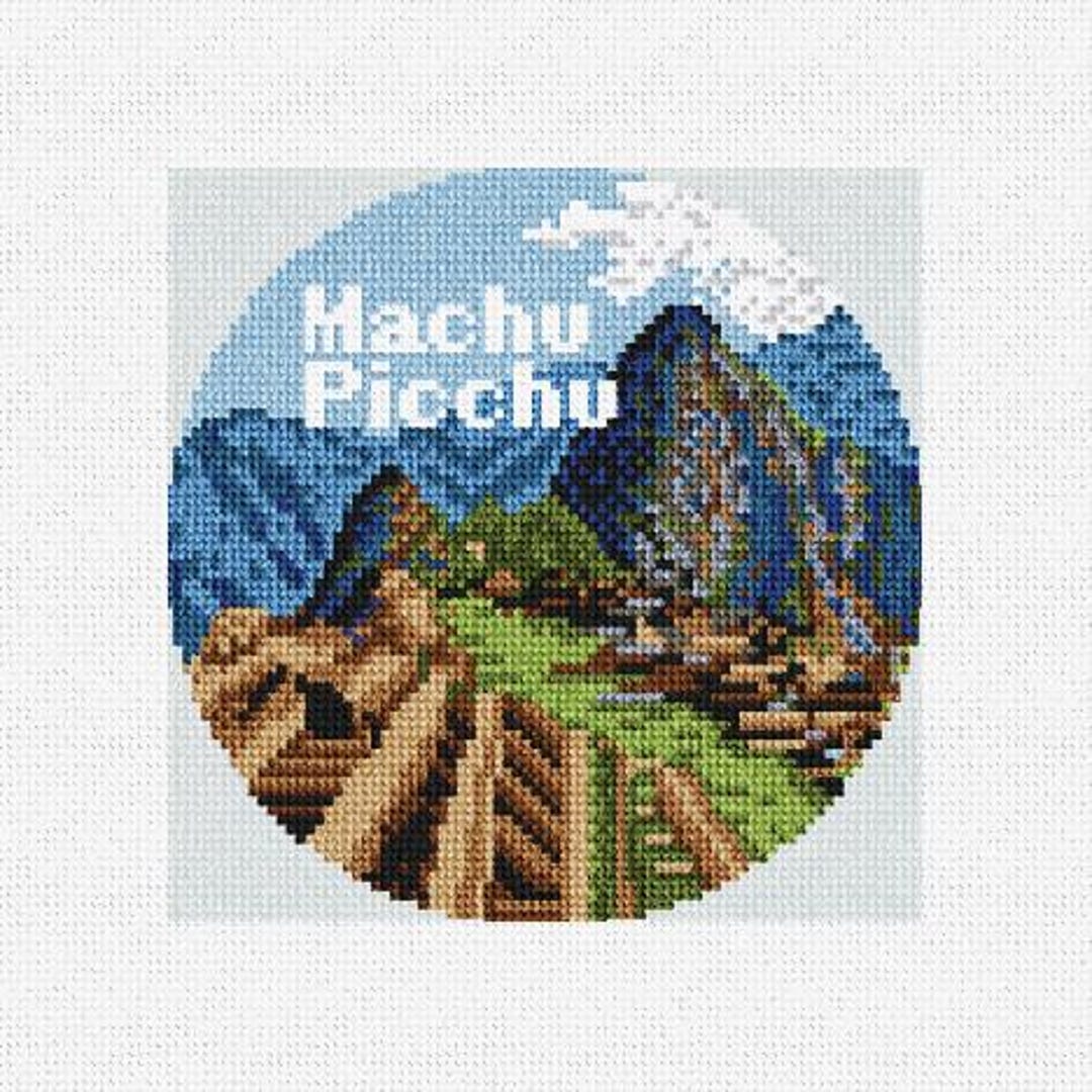 Machu Picchu Needlepoint Christmas Ornament DIY Kit - Etsy