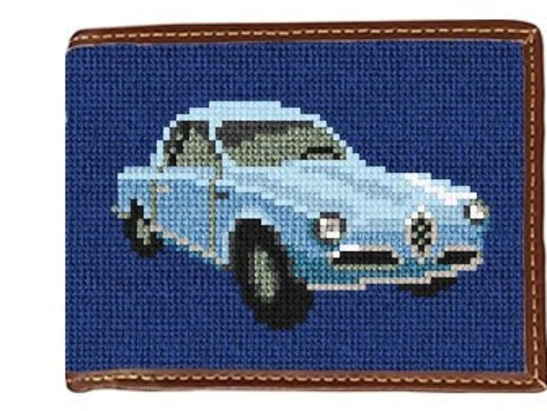 Custom Classic Cars Finished Needlepoint Wallet - Etsy
