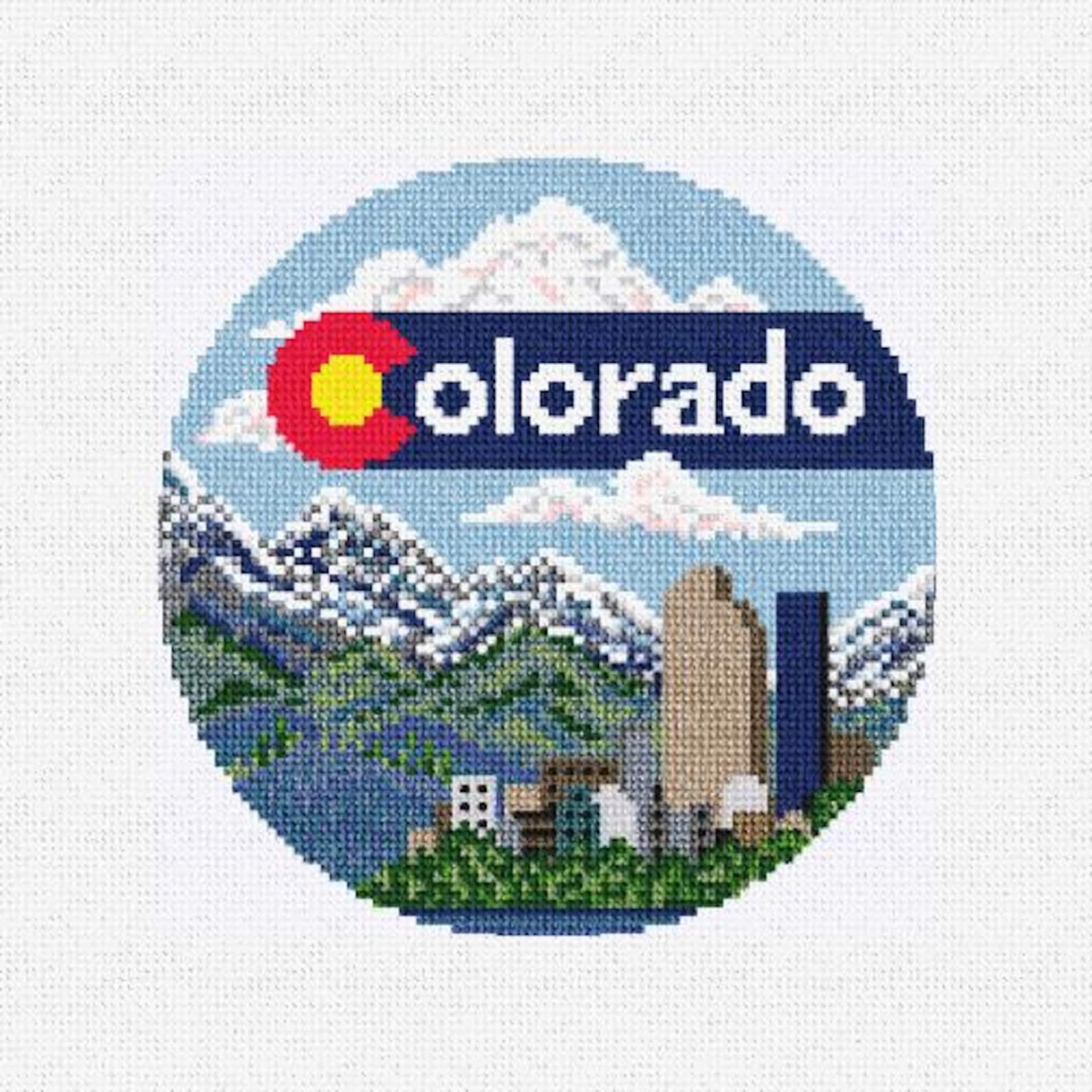Colorado Needlepoint Christmas Ornament DIY Kit - Etsy
