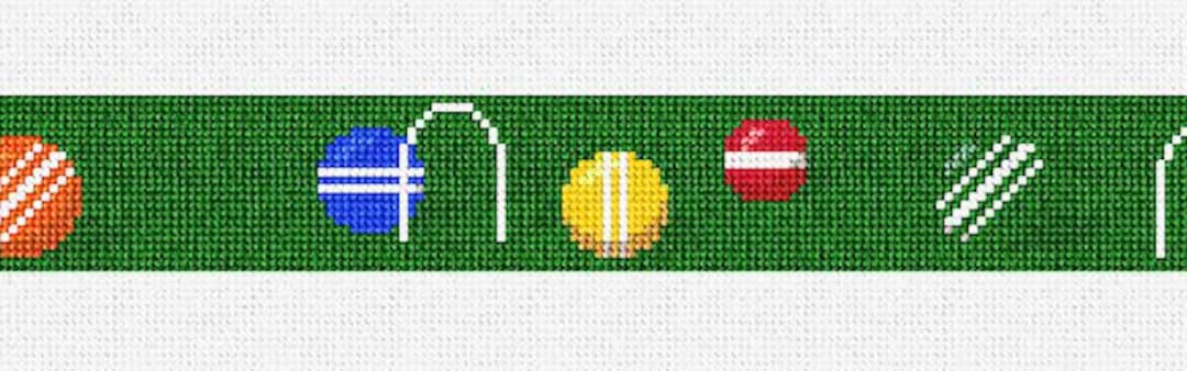 Colorful Croquet Needlepoint Belt DIY Kit - Etsy
