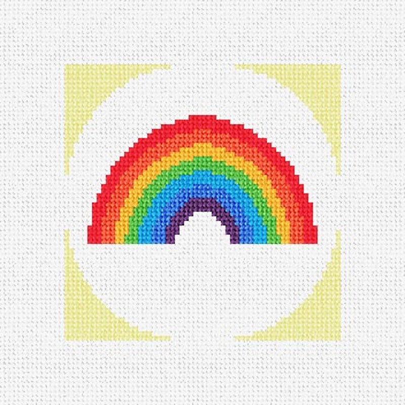 Rainbow Needlepoint - Etsy