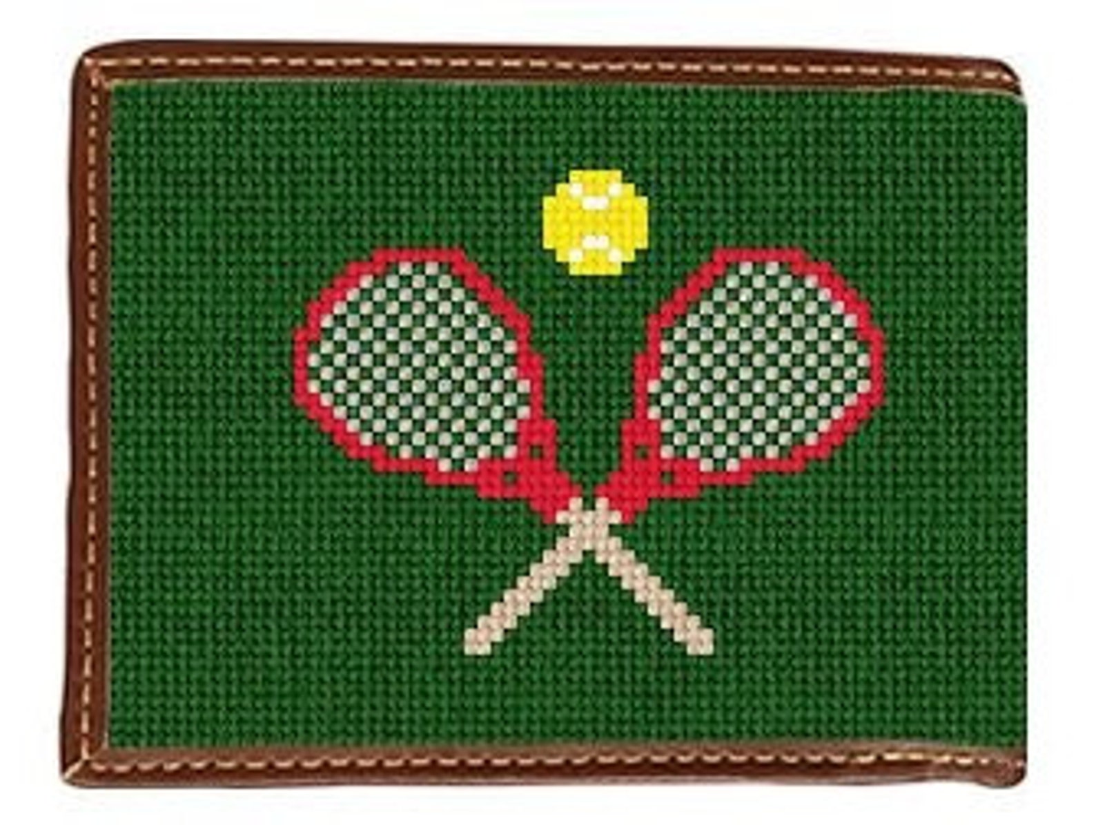 Tennis Rackets Finished Needlepoint Wallet - Etsy