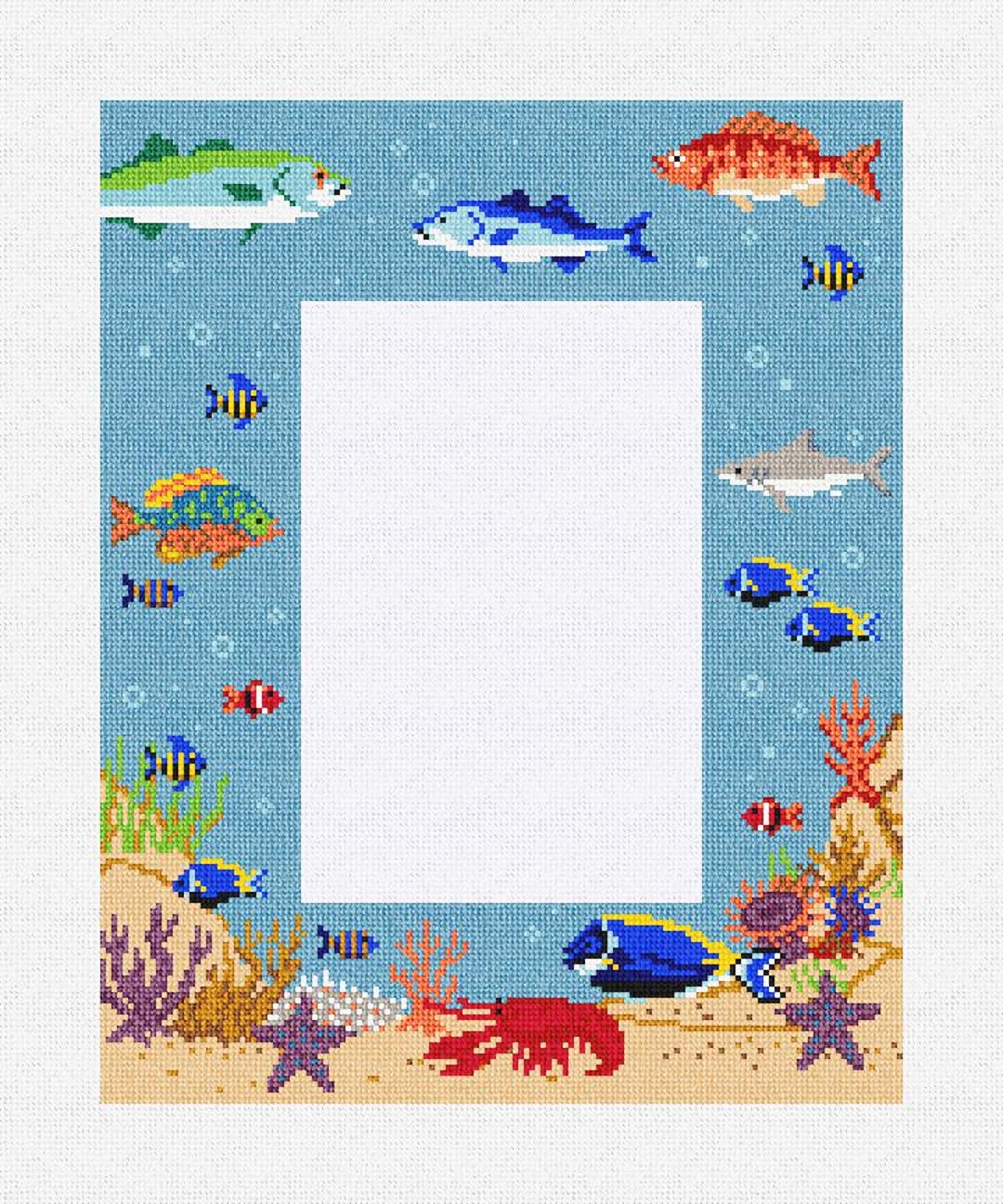 Scuba Adventure Picture Frame Needlepoint Kit - Etsy